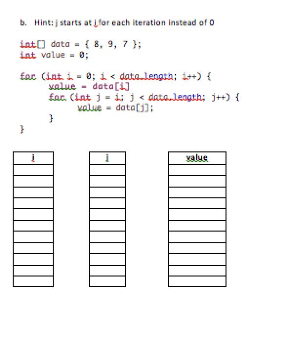 Solved 1. (12 points; 6 paints each) Trace the following | Chegg.com