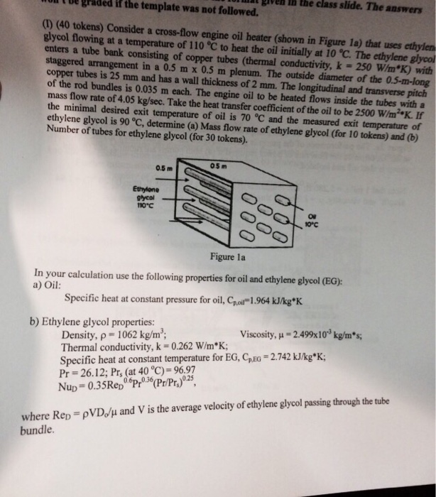 Solved Consider a cross-flow engine oil heater (shown in | Chegg.com