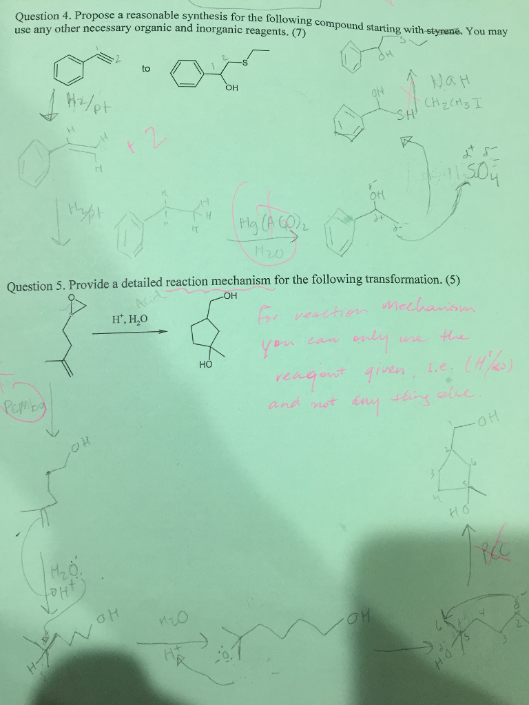 Solved 4)Propose a reasonable synthesis for the following | Chegg.com