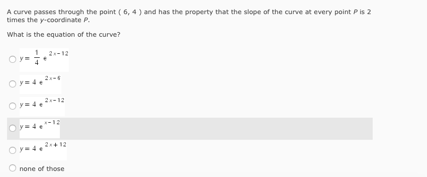 Solved A Curve passes through the point (6, 4) and has the | Chegg.com