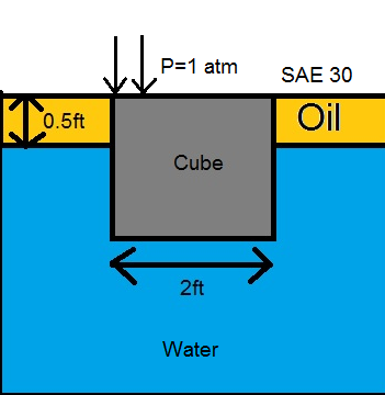 Solved What is the weight of the cube shown in the diagram | Chegg.com