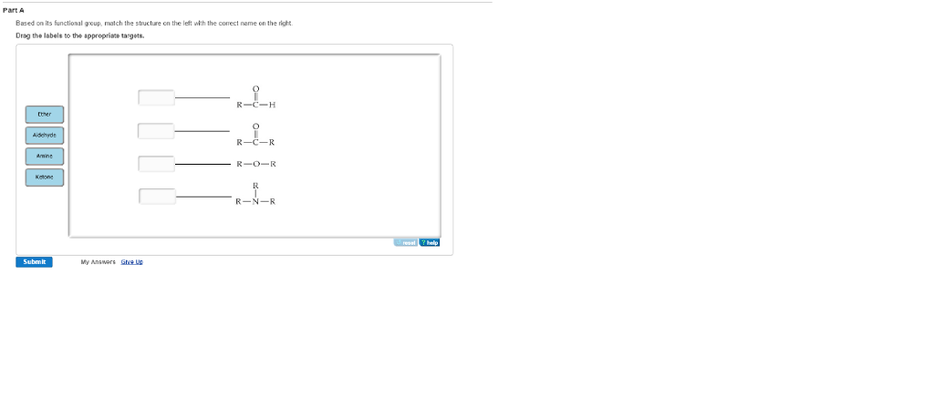Solved Based its functional group, match the structure on | Chegg.com
