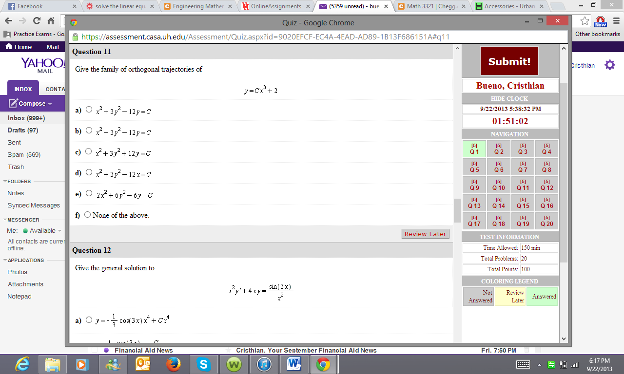 Solved Engineering Mathematics | Chegg.com