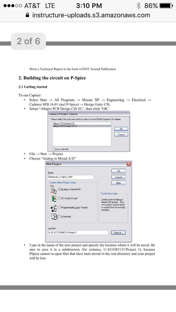 ..o AT&T LTE 3:10 PM instructure-uploads.s3.amazona C | Chegg.com