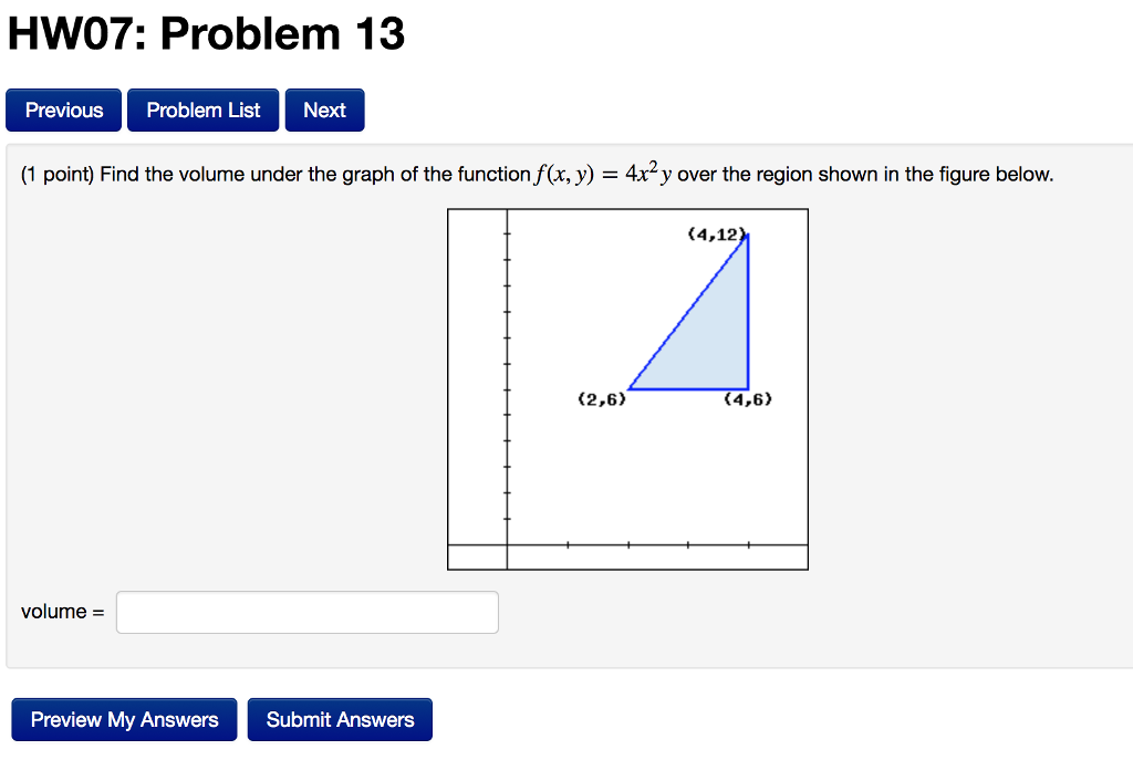 Solved HW07: Problem 13 Previous Problem List Next (1 point) | Chegg.com