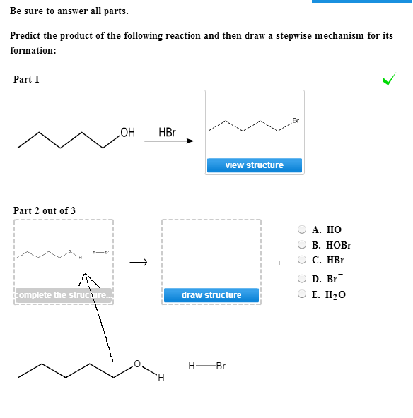 Solved Be sure to answer all parts. Predict the product of | Chegg.com