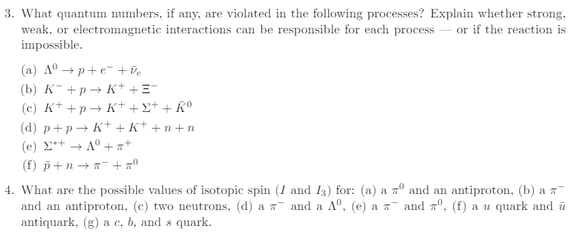 Solved What quantum numbers, if any, are violated in the | Chegg.com