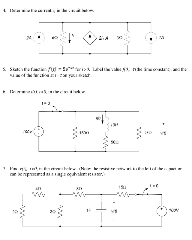 Solved For the circuit shown, find Vout. For the circuit | Chegg.com