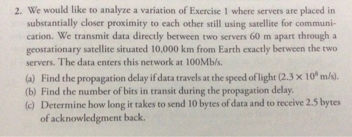 Solved We Would Like To Analyze A Variation Of Exercise 1