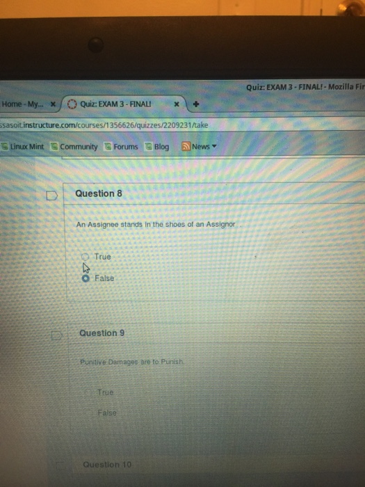 Solved An Assignee stands In the shoes of an Assignor True | Chegg.com