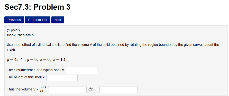Solved Sec7.3: Problem 3 PreviouS Problem List Next (1 | Chegg.com