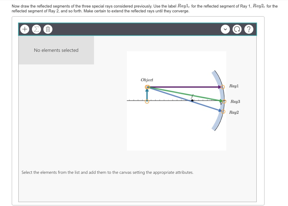 Solved Now draw the reflected segments of the three special | Chegg.com