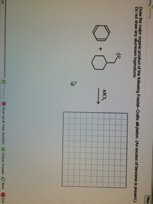 Solved Draw the major organic product of the following | Chegg.com