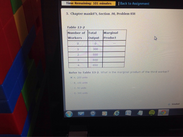 Solved Time Remaining: 101 minutes : 101 minutes Back to | Chegg.com