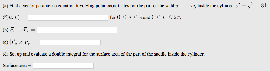 Solved (a) Find a vector parametric equation involving | Chegg.com