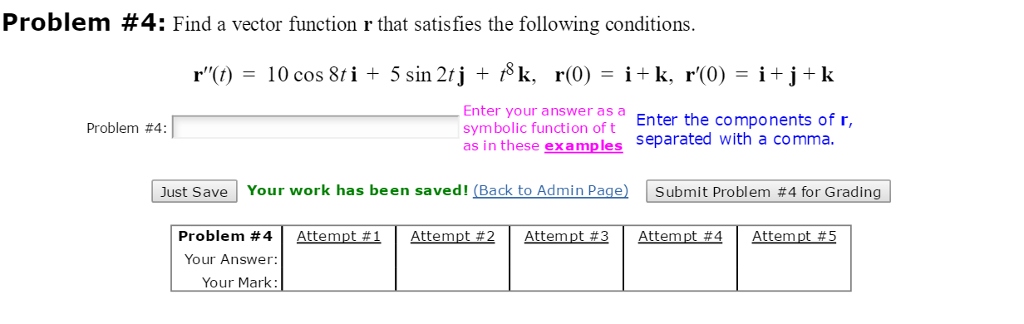 Solved Find A Vector Function R That Satisfies The Following