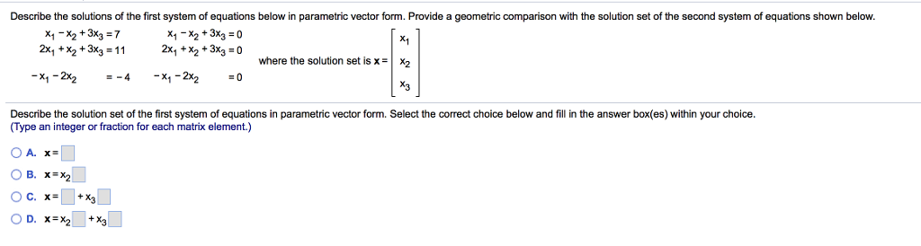 Solved Write The Solution Set Of The Given Homogeneous 