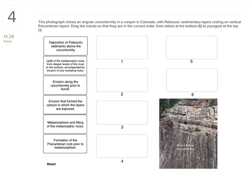 Solved This Photograph Shows An Angular Unconformity In A