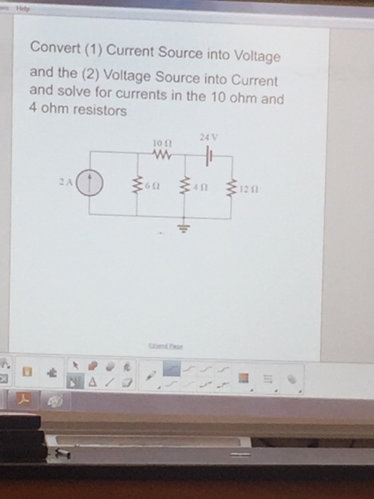 Solved Convert (1) Current Source into Voltage and the (2) | Chegg.com