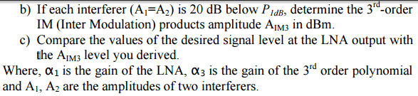 Q4: A Bluetooth receiver employs a low-noise | Chegg.com