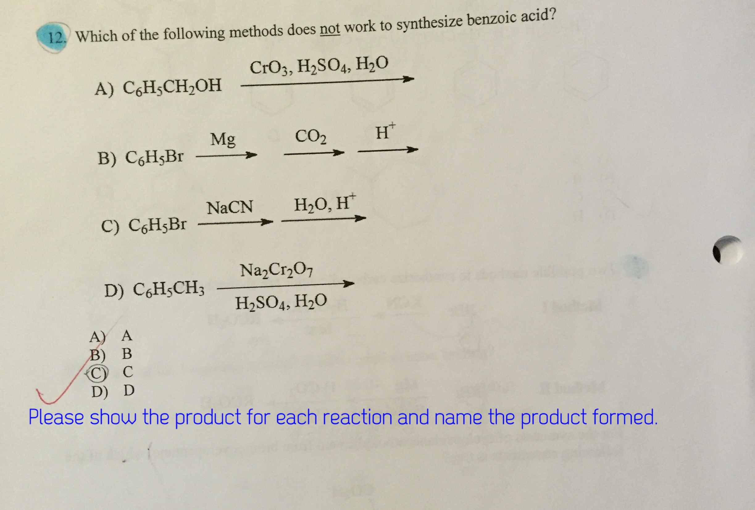 Solved Which of the following methods does not work to | Chegg.com