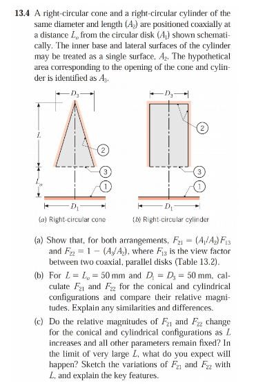 Solved 13.4 A right-circular cone and a right-circular | Chegg.com