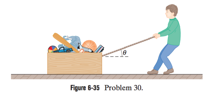 Solved A toy chest and its contents have a combined weight | Chegg.com