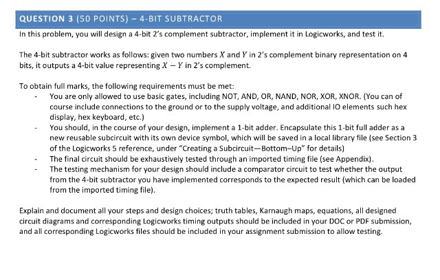 Solved In this problem, you will design a 4-bit 2's | Chegg.com