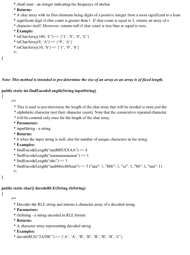 Solved Can someone help me write the code for this method, | Chegg.com