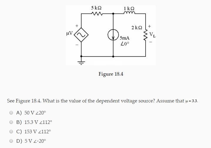 Solved What is the value of the dependent voltage source? | Chegg.com