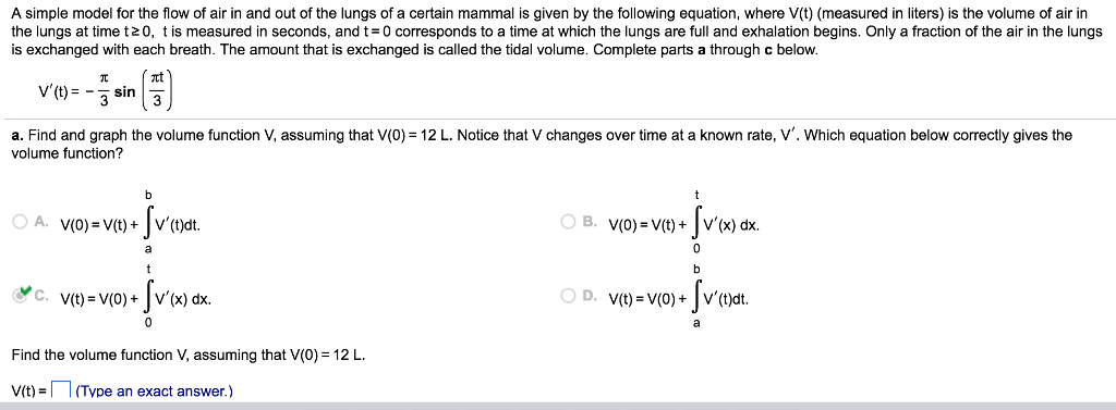 Solved A simple model for the flow of air in and out of the | Chegg.com