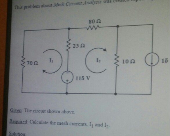 Solved please calculate the mesh currents I1 and I2. Hint- | Chegg.com Solved please calculate the mesh currents I1 and I2. Hint- | Chegg.com