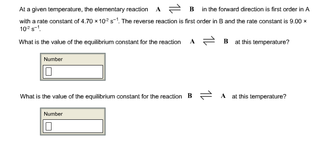 Solved 1 At a certain temperature, the equilibrium constant | Chegg.com