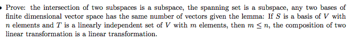 Solved Prove: the intersection of two subspaces is a | Chegg.com
