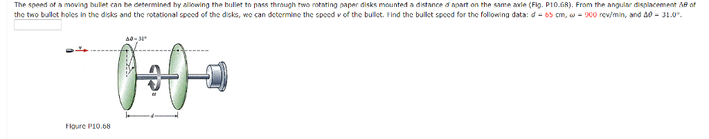 Solved The speed of a moving bullet can he determined by | Chegg.com