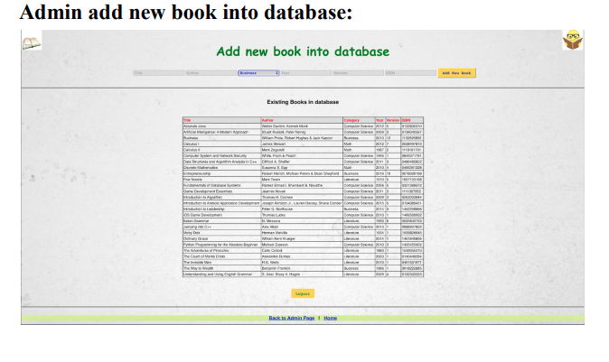 How do I create a library rental website that follows | Chegg.com