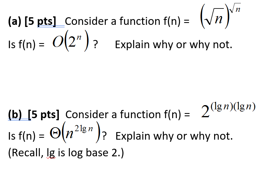 Solved Consider A Function Fn Squareroot Nsquareroot 