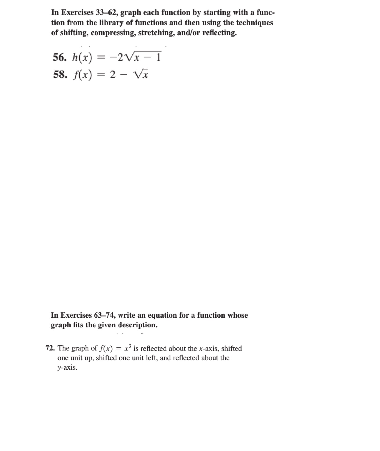 Solved In Exercises, graph each function by starting with a | Chegg.com