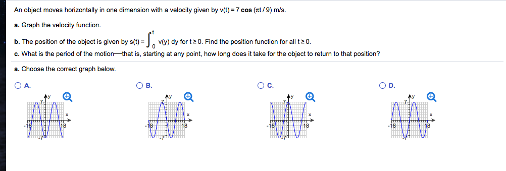 Solved An object moves horizontally in one dimension with a | Chegg.com