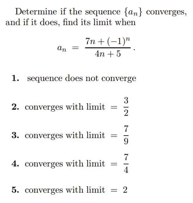 Solved Determine if the sequence {a_n} converges, and if it | Chegg.com
