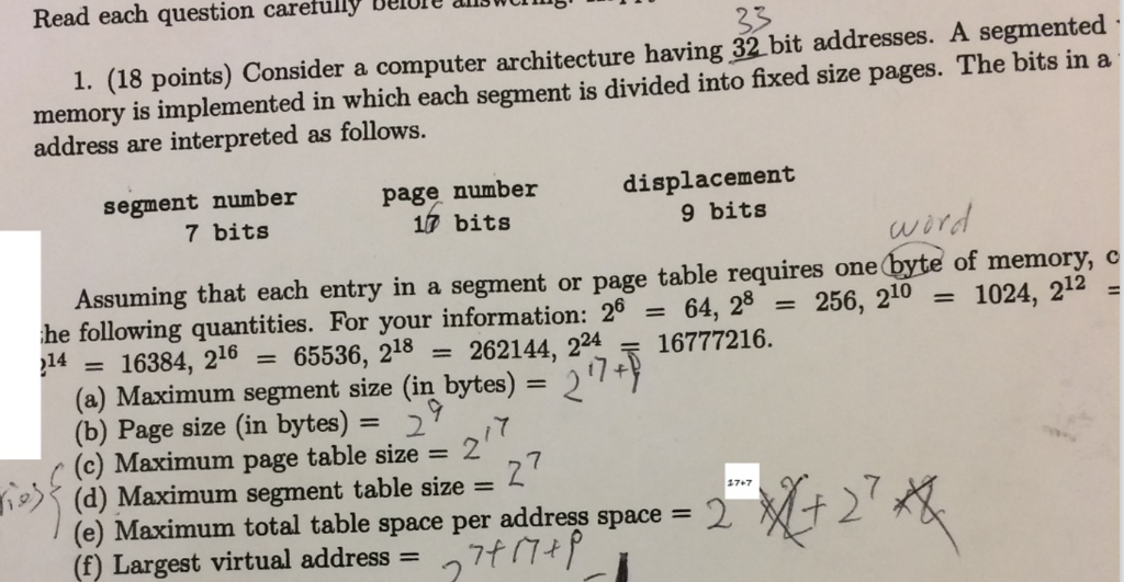 Solved счасооголошу оосоноЫ — . 33 1. (18 points) Consider a | Chegg.com
