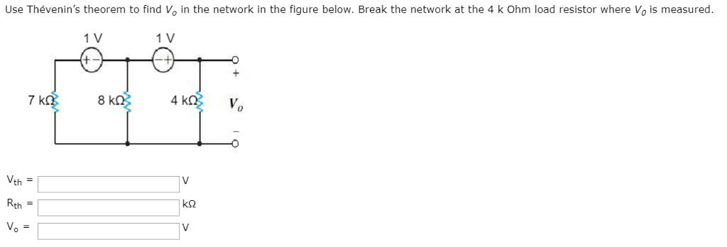 Solved Use Thévenin's theorem to find Vo in the network in | Chegg.com