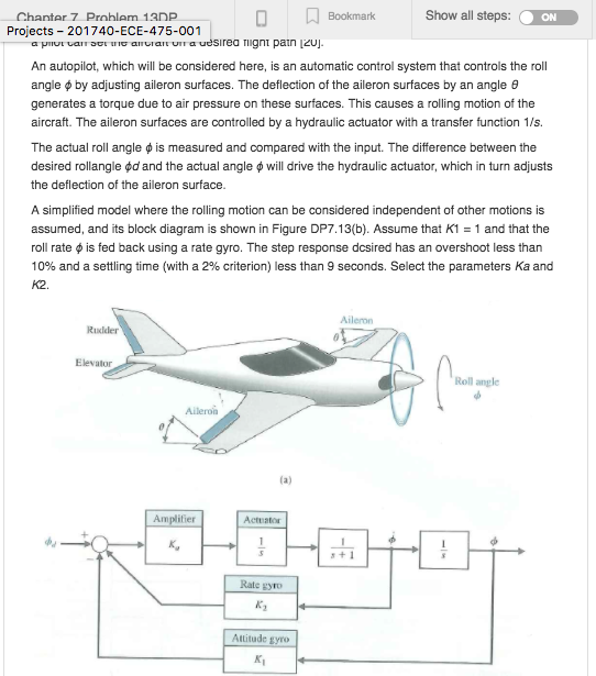 Solved This is Modern Control systems ed 12 D.P. 7.13. can | Chegg.com