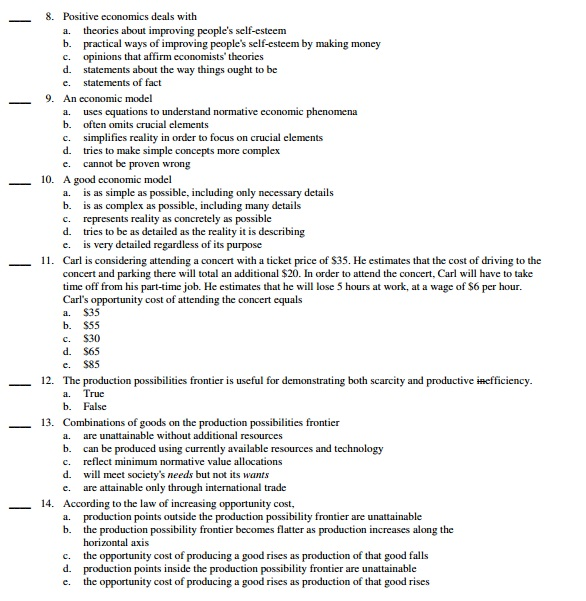Solved The basic problem of economics arises when there arc | Chegg.com