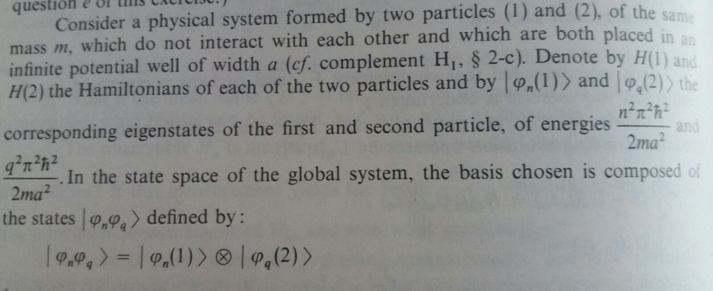 or is cacicI3U. Consider a physical system formed by | Chegg.com