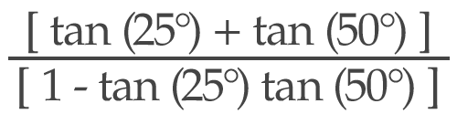 Solved Find the exact value of [tan (25 degree) + tan (50 | Chegg.com