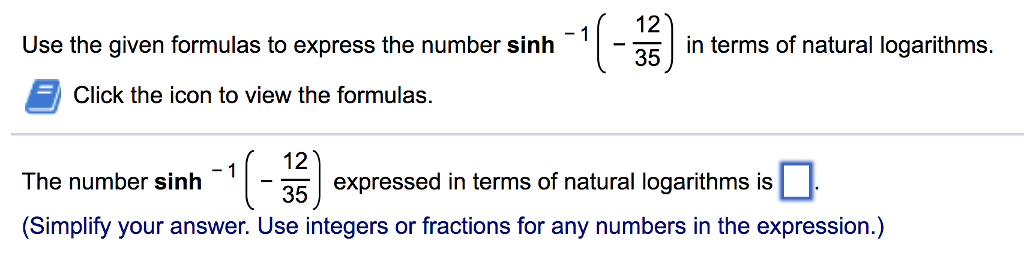 Solved -112 35 Use the given formulas to express the number | Chegg.com