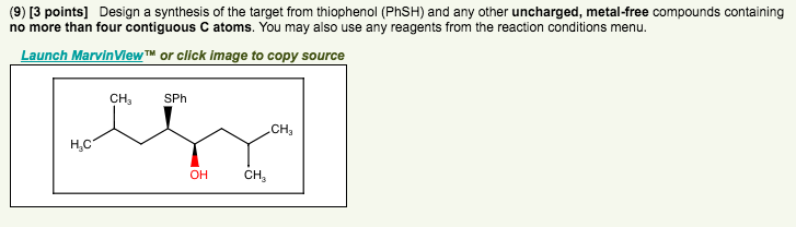 Solved Design a synthesis of the target from thiophenol | Chegg.com