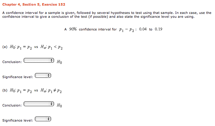Solved A confidence interval for a sample is given, followed | Chegg.com