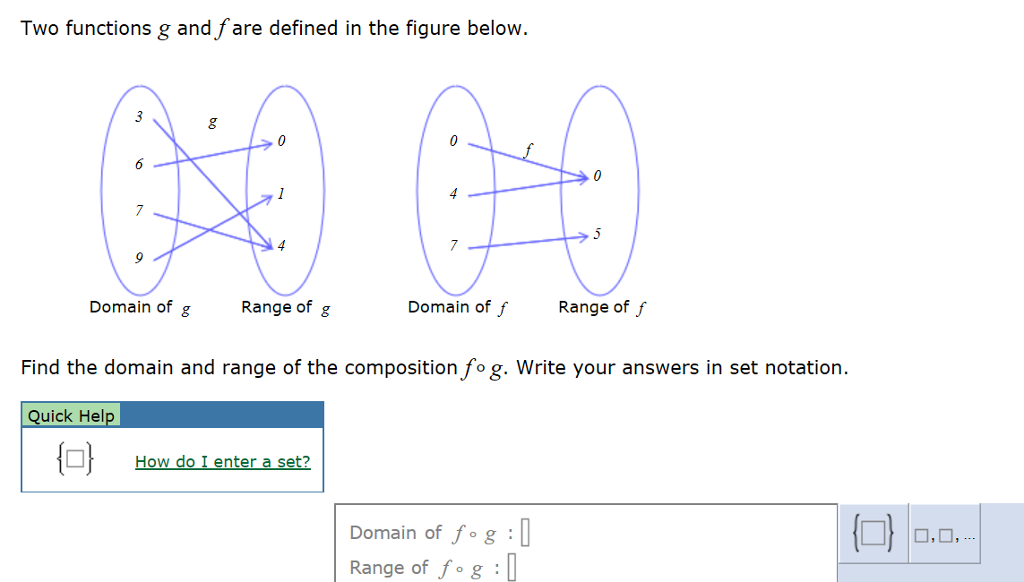 Solved Two functions g and f are defined in the figure | Chegg.com